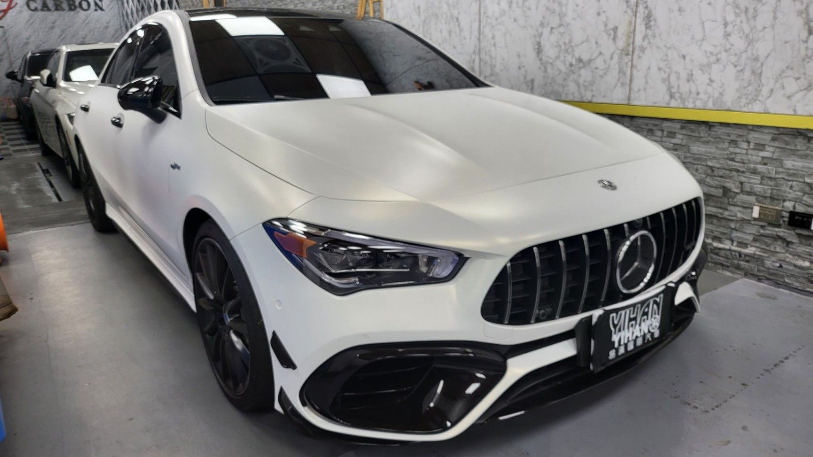 Benz CLA35 AMG 改45包 底色黃 包膜白 23P 滿配 跑極少【中古車(二手車)價格/圖片/配備/說明】 | 8891汽車