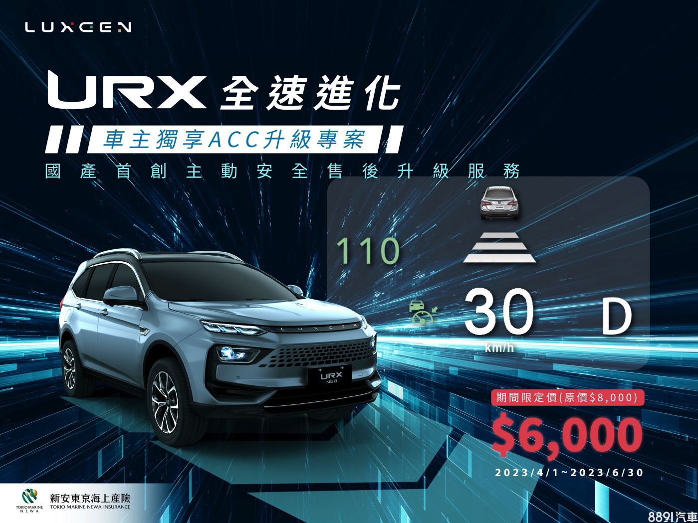 納智捷推「普發6000元」專屬優惠！全速域ACC升級專案同步開跑 | 8891新車